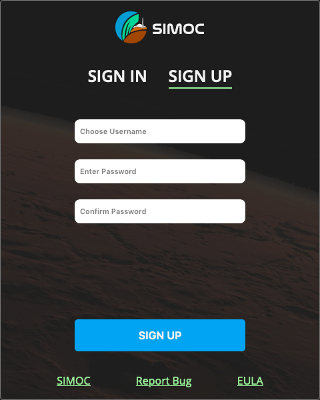 First Time User – SIMOC